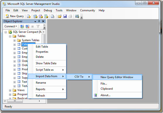 Everything SQL Server Compact: New release of ExportSqlCE SSMS add-in ...